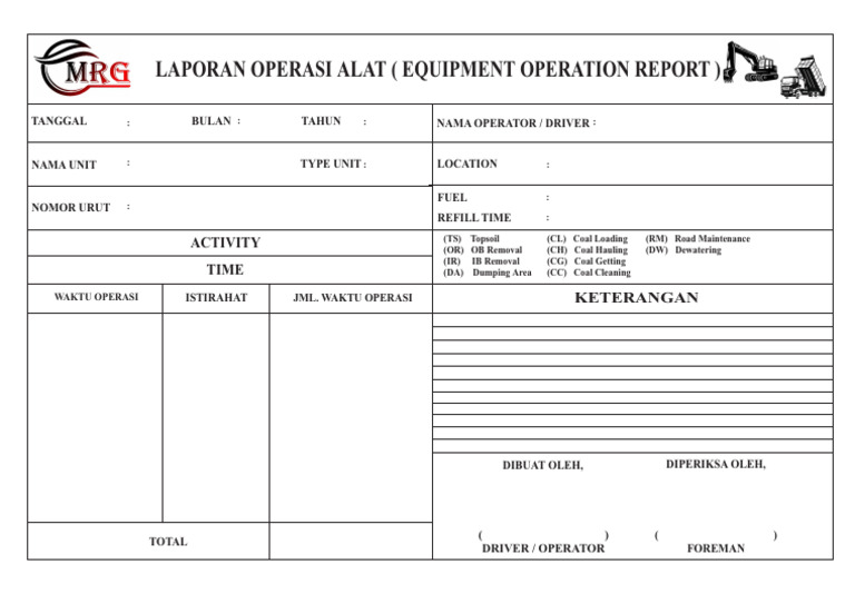 Form Timesheet Terbaru Mrg | PDF