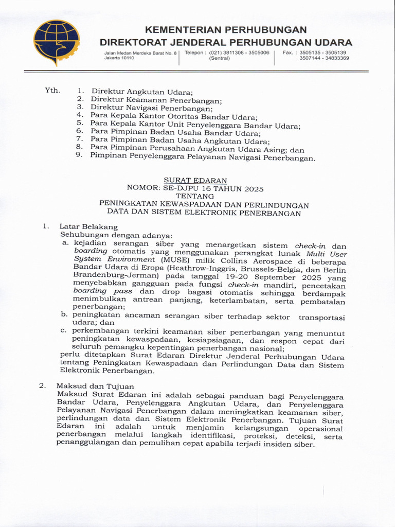 SE-DJPU 16 Tahun 2025 - Peningkatan Kewaspadaan Dan Perlindungan Data ...