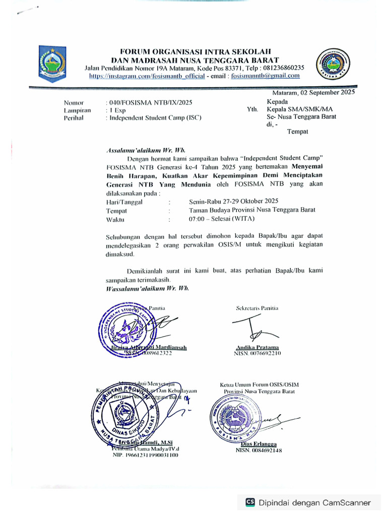 Surat Delegasi Peserta | PDF