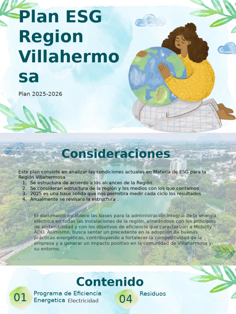 Plan ESG Region Villahermosa | PDF | Uso eficiente de energía | Agua