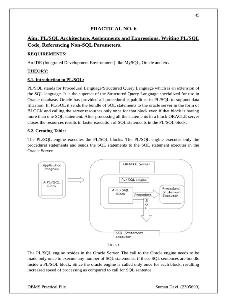 PL/SQL Architecture and Code Basics | PDF | Pl/Sql | Sql