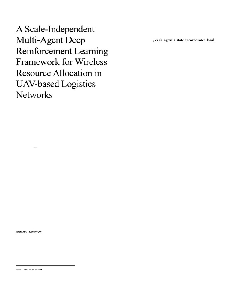 A Scale-Independent Multi-Agent Deep Reinforcement Learning Framework For Wireless Resource ...