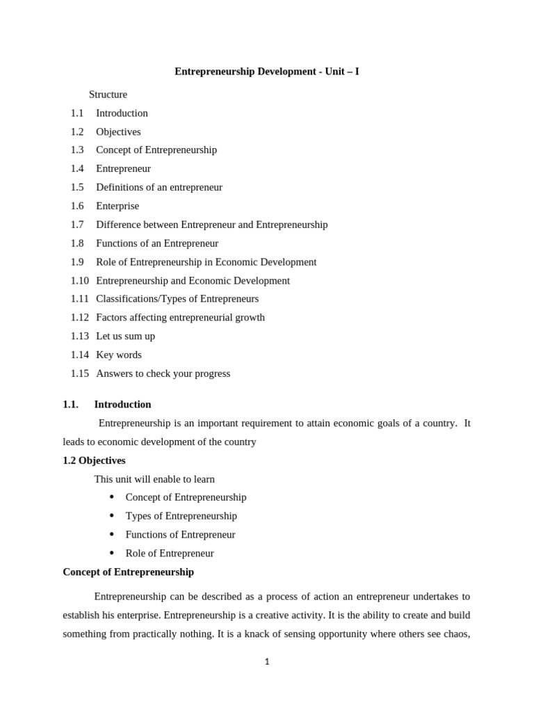 Entrepreneurship Development | PDF | Entrepreneurship | Economies