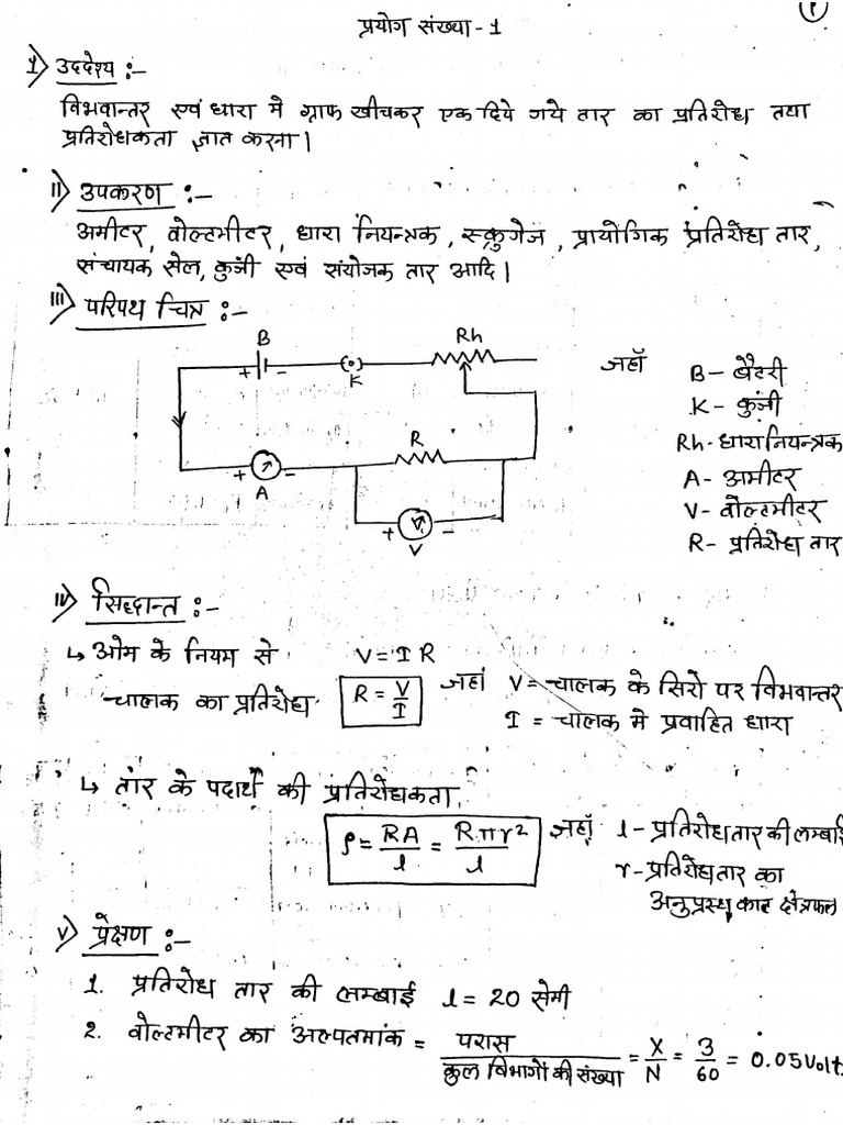 12 Practicals Physics Edited | PDF