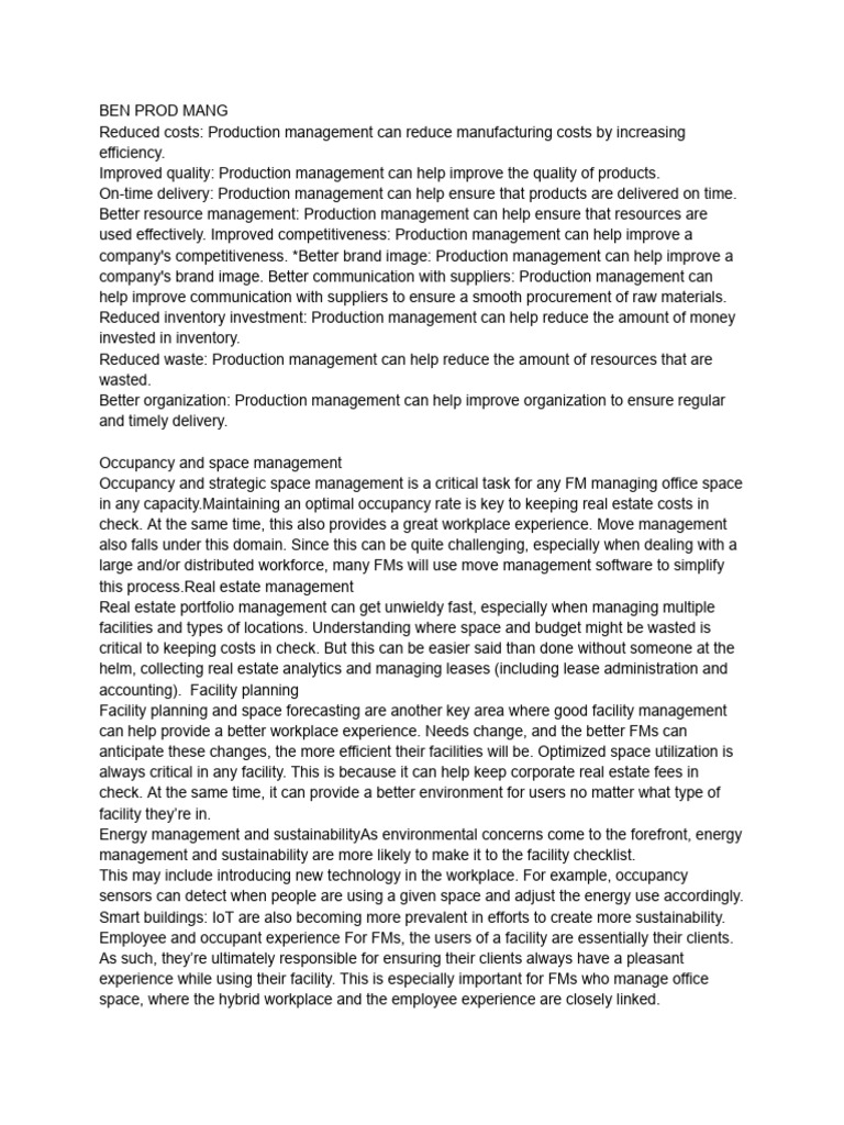 5production Management | PDF | Waste Management | Inventory