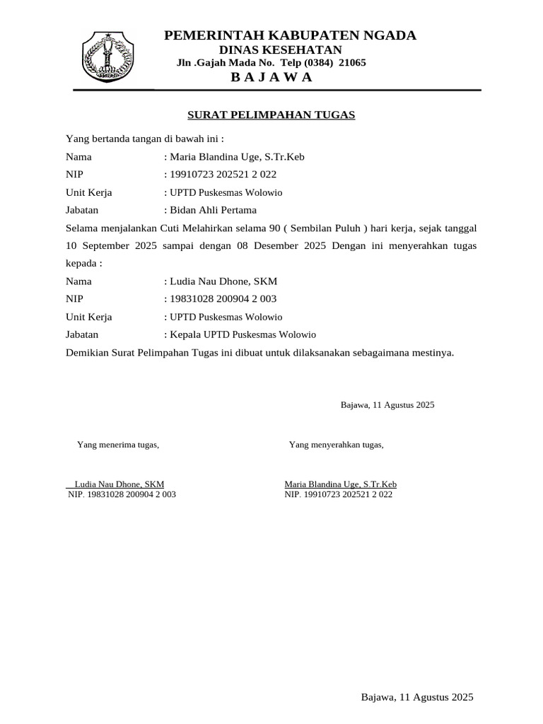 Format Cuti PNS | PDF