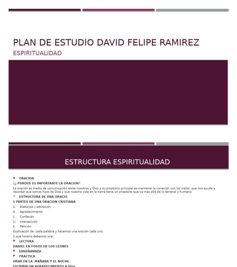 Plan de Estudio David Felipe Ramirez | PDF