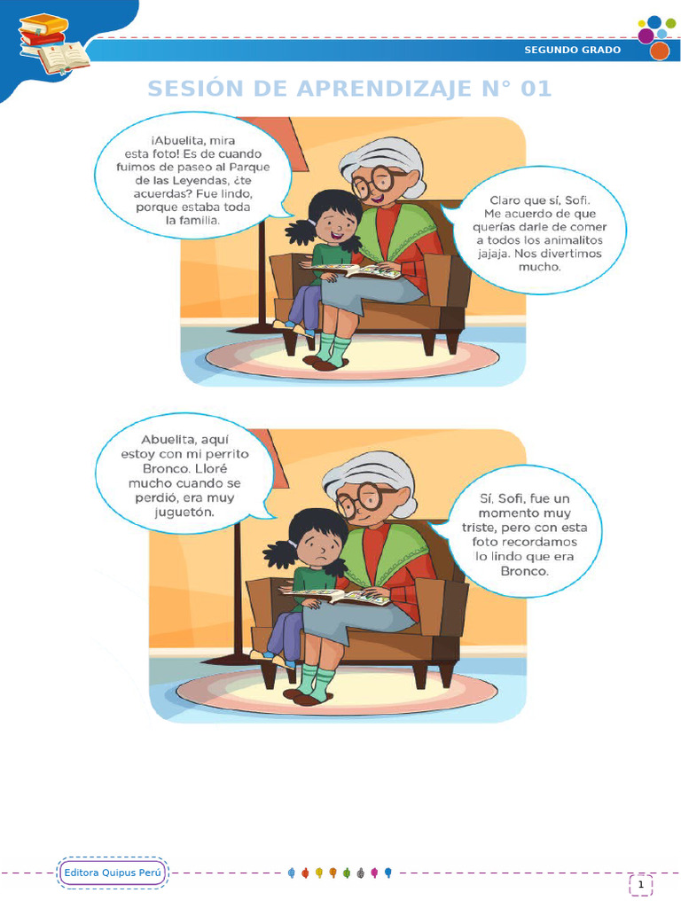 3.- Anexo de Sesiones de aprendizaje - Semana 1 - UD III - Editora Quipus Perú | PDF | Sentidos ...