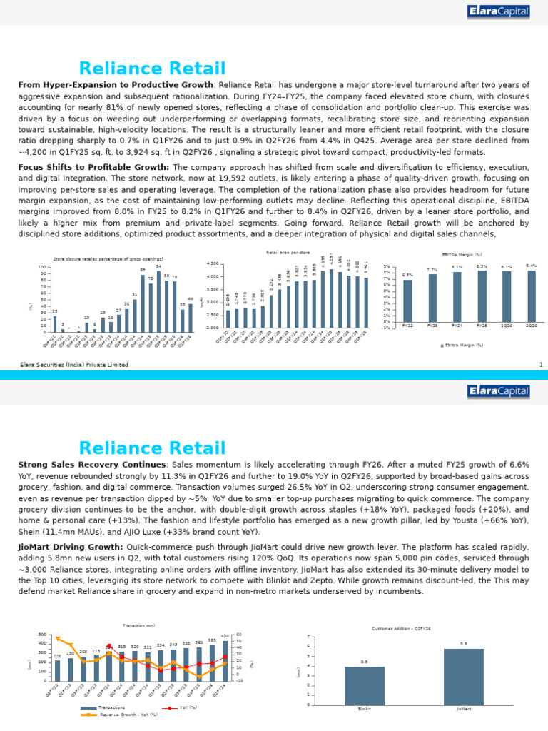 Reliance Retail's Growth Strategy 2026 | PDF | Retail | Economies