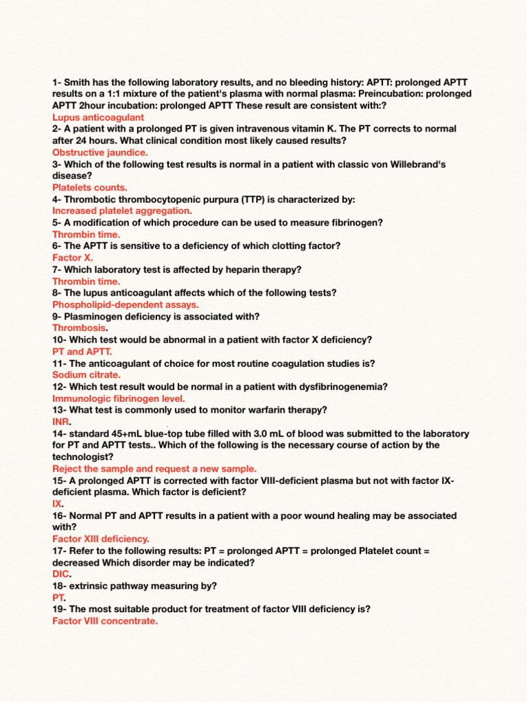 Coagulation Factor | PDF | Coagulation | Platelet