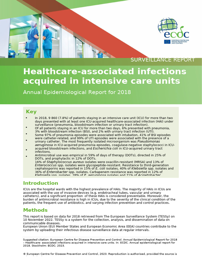 Healthcare Associated Infections Intensive Care Units Annual ...