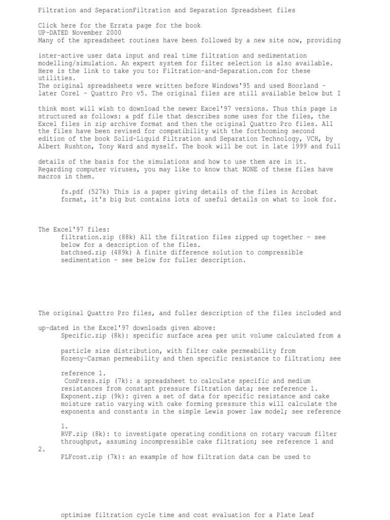 Filtration and Separation | PDF | Filtration | Zip (File Format)