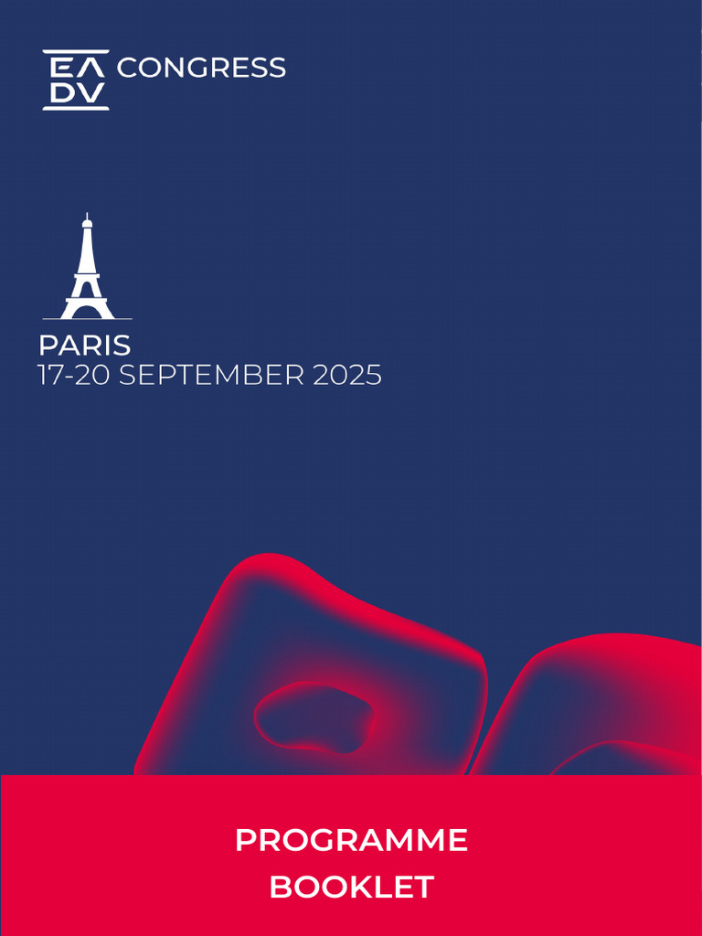 EADV Congress 2025 Programme Overview | PDF | Dermatology | Dermatitis