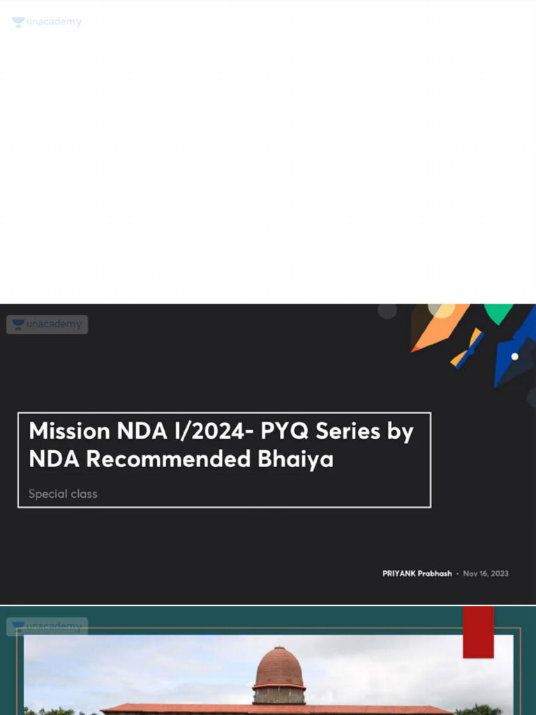 Mission NDA I2024 PYQ Series by NDA Recommended Bhaiya With Anno | PDF