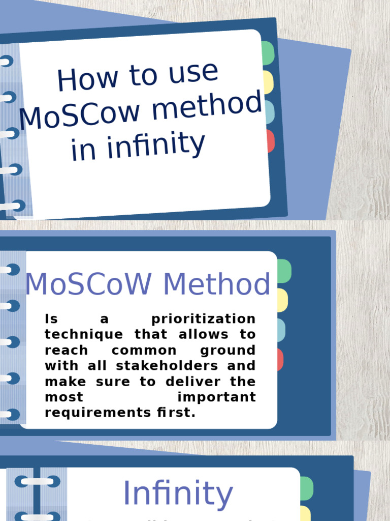 How To Use MoSCoW Method in Infinity | PDF
