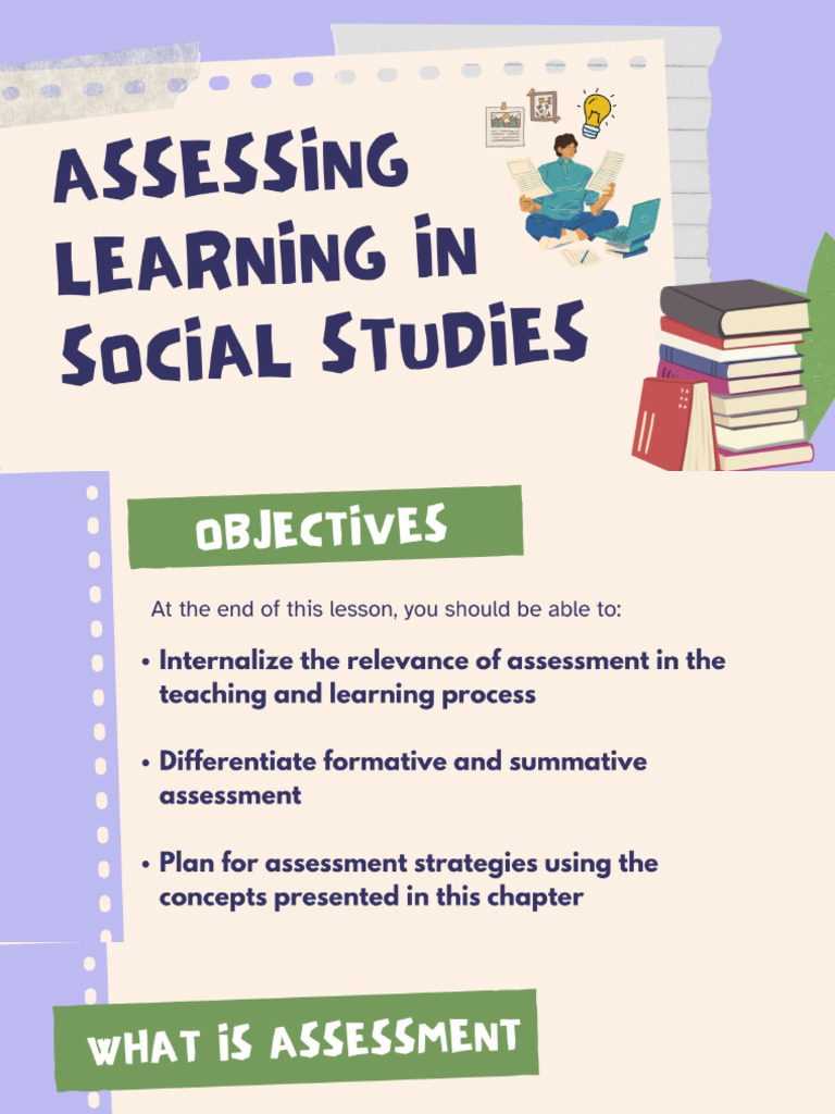Lesson 19 - Assessing Learning in Social Studies | PDF