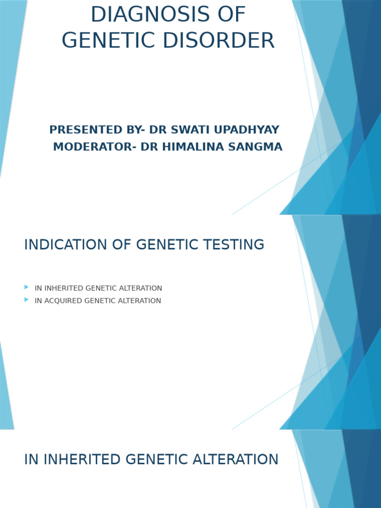 Diagnosis of Genetic Disorder | PDF | Fluorescence In Situ ...
