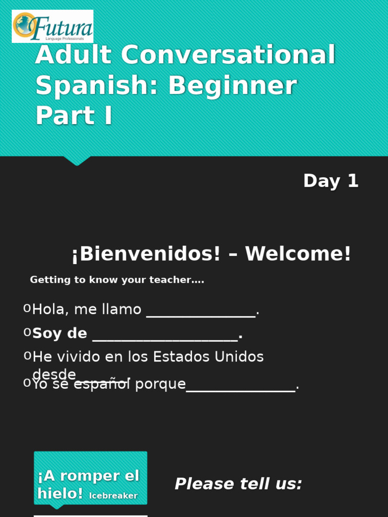 Beginner Spanish: Greetings & Introductions | PDF | Nonverbal ...
