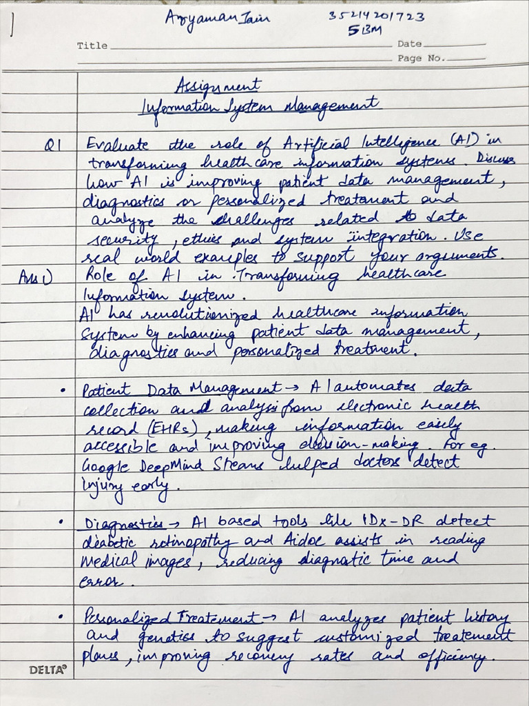 ISM Assignment (Aryaman Jain 5BM 35214201723) | PDF
