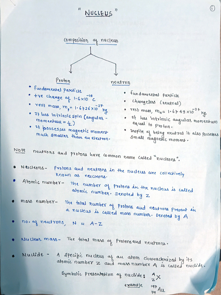 Nucleus Notes | PDF