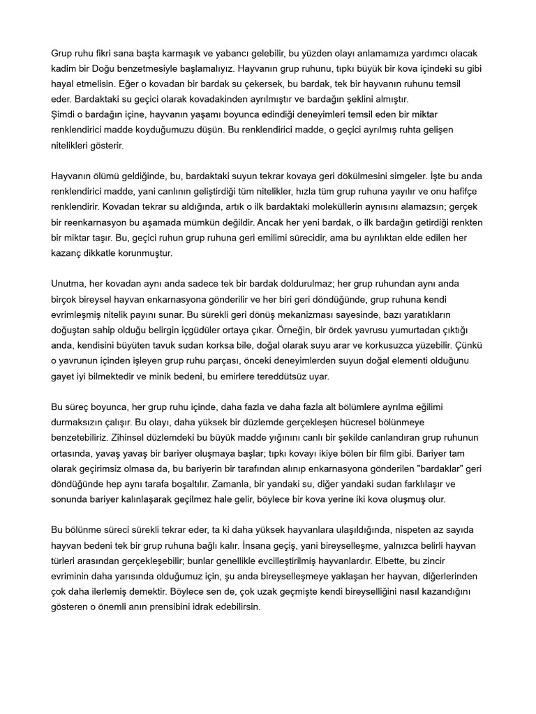 Hayvanlarda Grup Ruhu | PDF