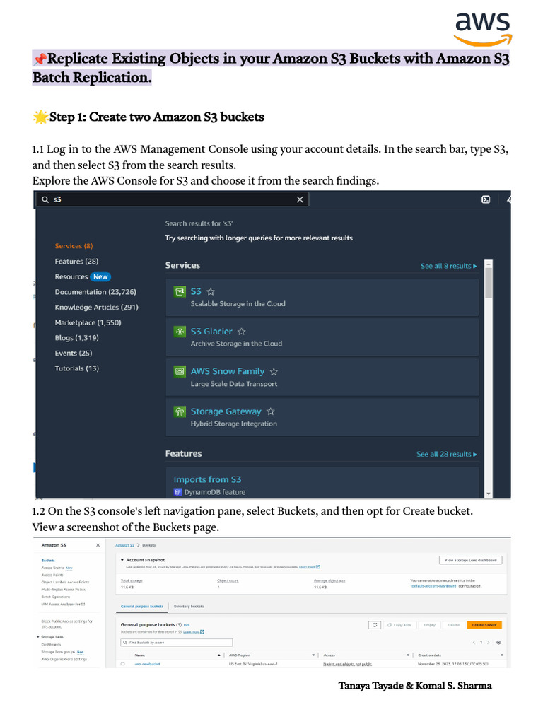 ?replicate Existing Objects in Your Amazon S3 Buckets With Amazon S3 ...