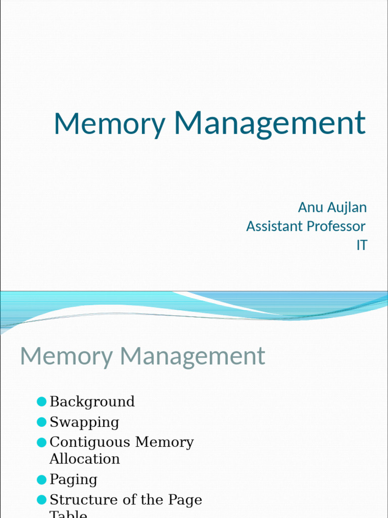 Memory Management 2 | PDF | Computer Data Storage | Operating System