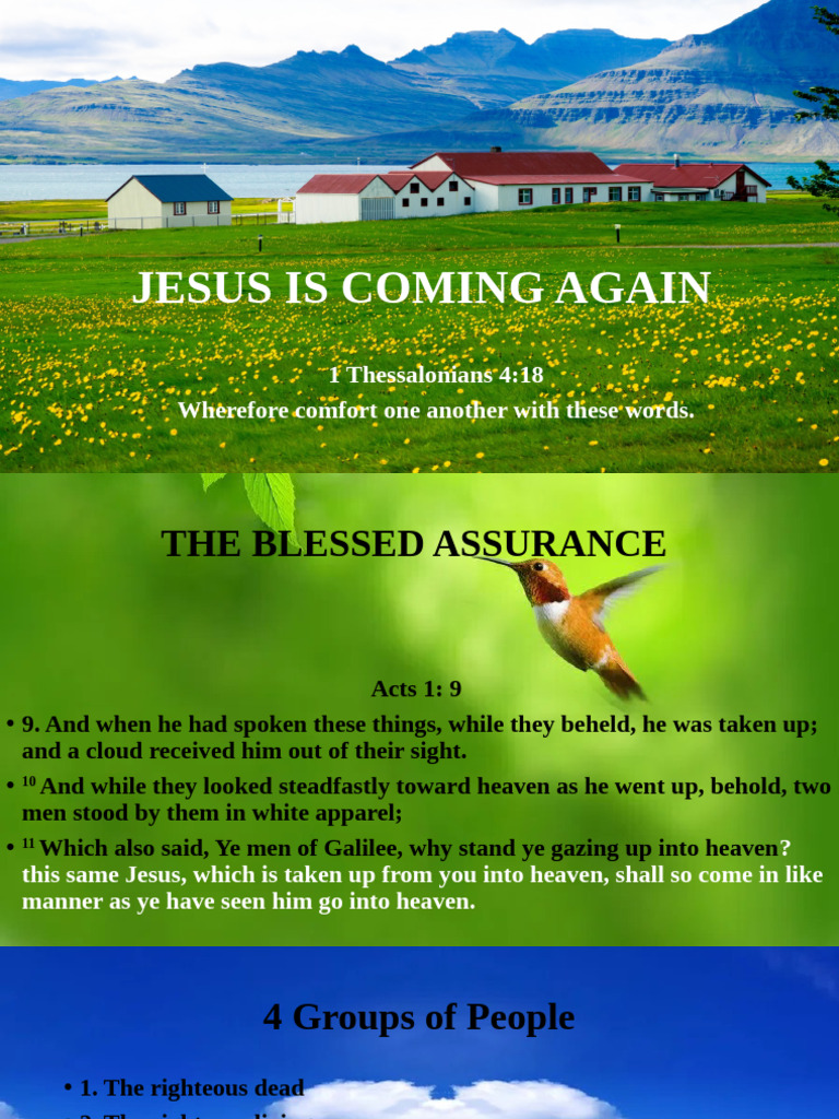 Jesus' Return: Hope and Judgment Explained | PDF | Jesus | Heaven