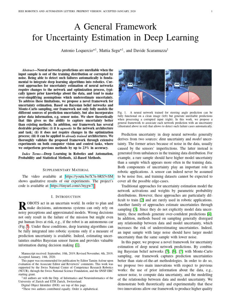 Uncertainty Estimation in Deep Learning | PDF | Deep Learning | Monte ...