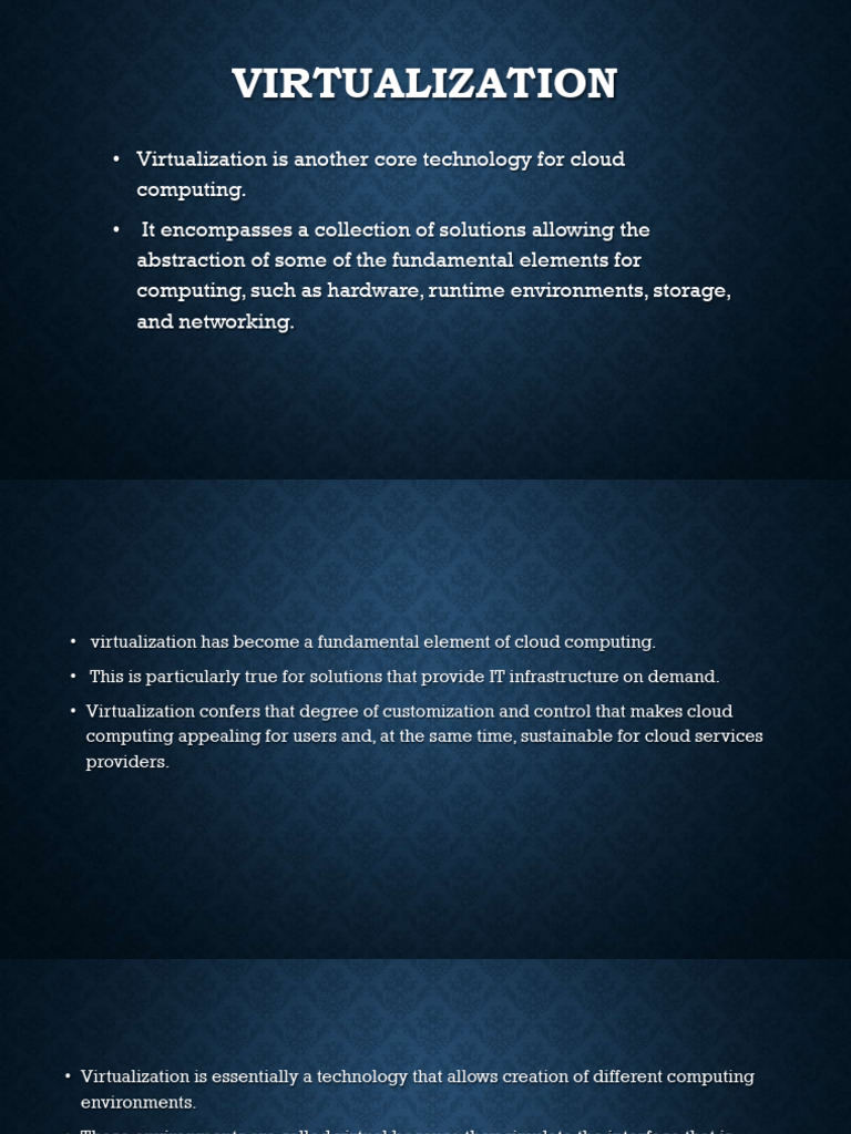 Understanding Virtualization in Cloud Computing | PDF | Virtualization ...