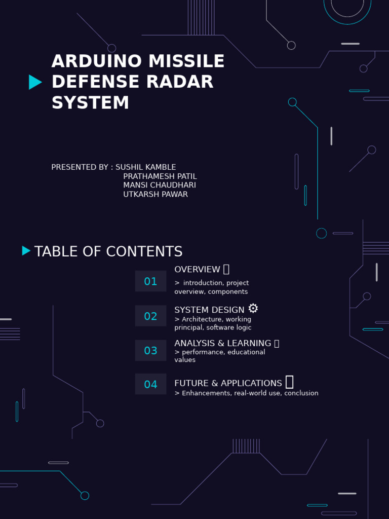 Arduino Missile Defense Radar System | PDF | Arduino | Lidar