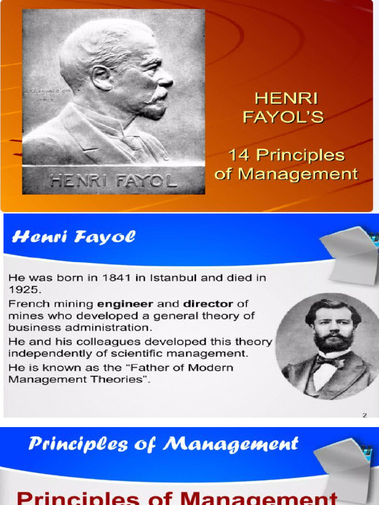 Henry Fayol Principles | PDF