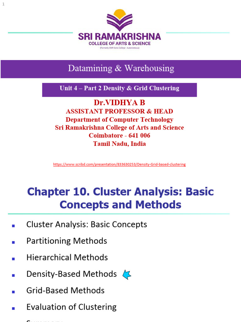 unit4-p2 | PDF | Cluster Analysis | Algorithms