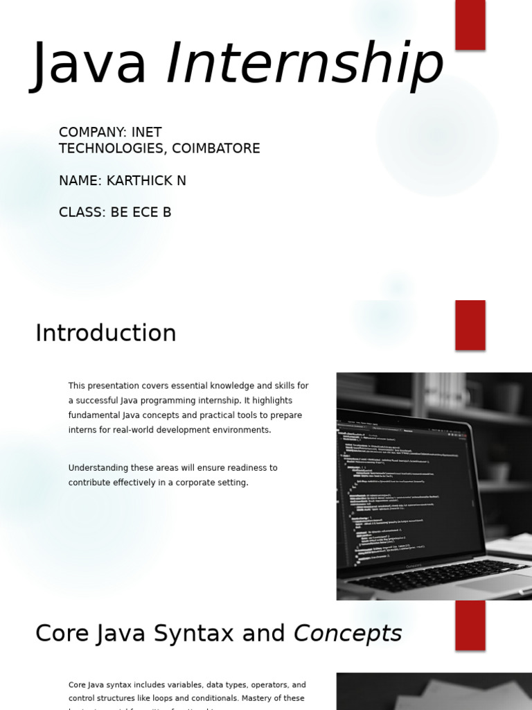 KARTHICK PPT | PDF | Java (Programming Language) | Object Oriented Programming