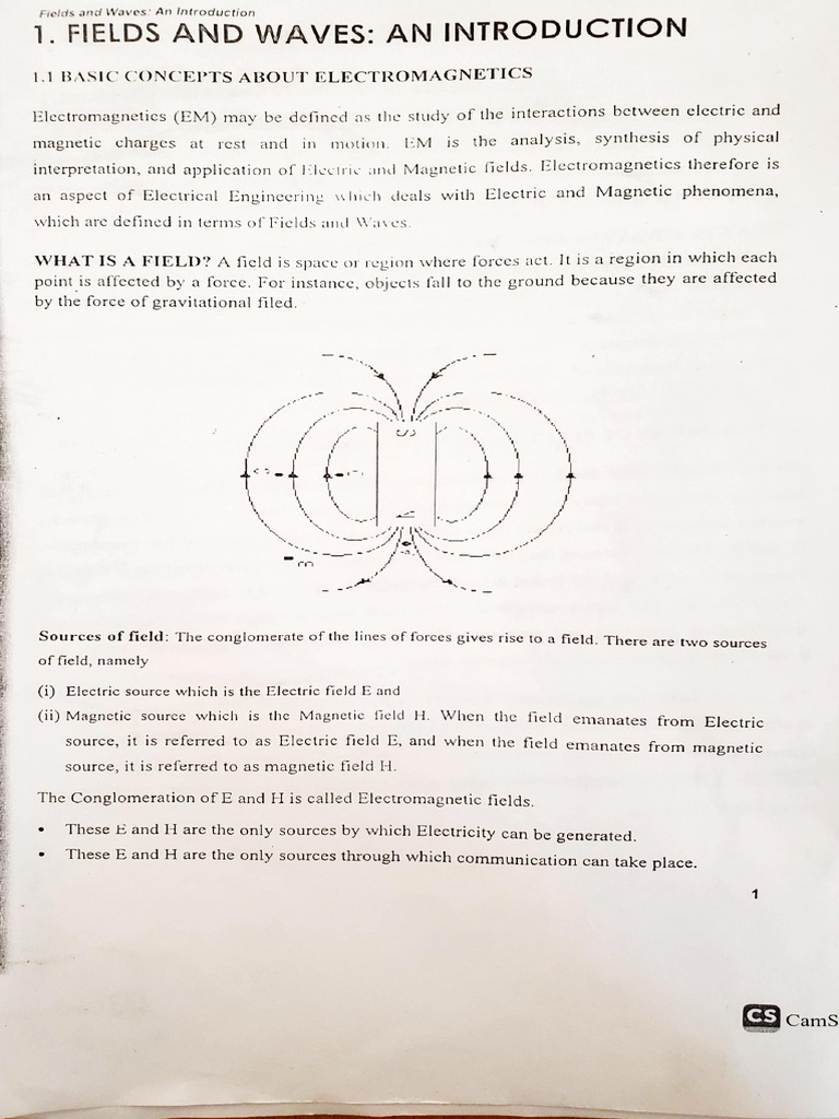 Electromagnetic Field and Wave 1 | PDF