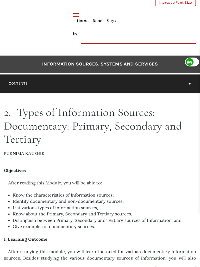 أنواع مصادر المعلومات الوثائقية | PDF | Newspapers | Standardization