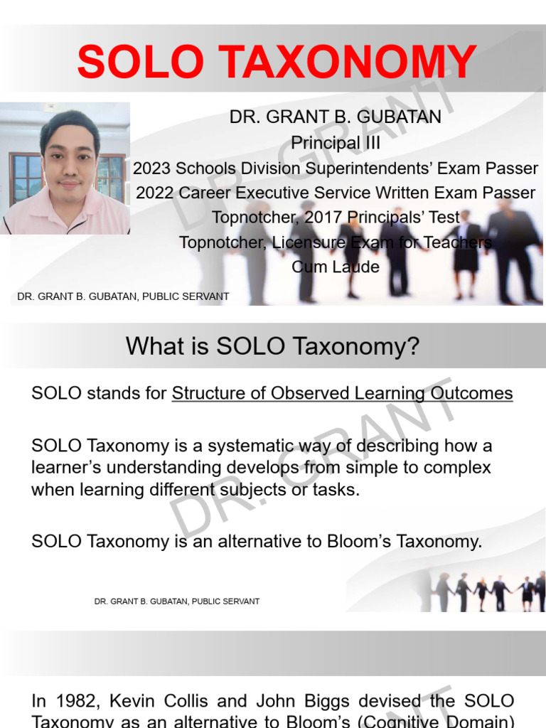 Understanding SOLO Taxonomy Levels | PDF | Traffic | Learning