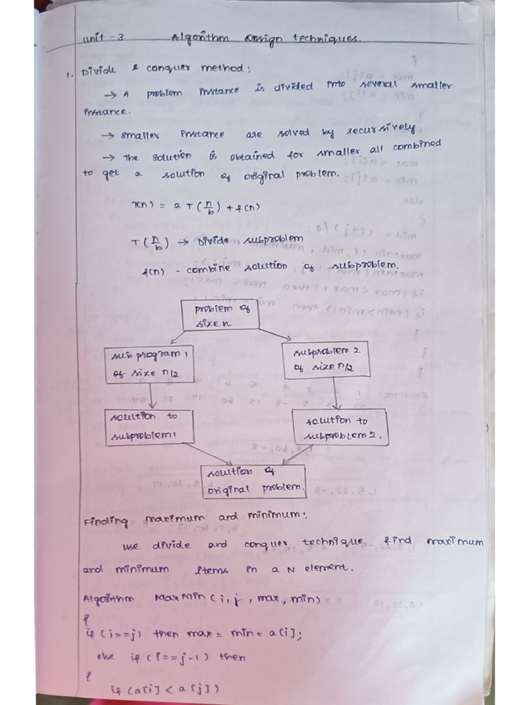 Unit-3 Algorithm CS3401 | PDF