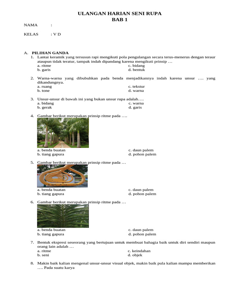 Unsur Visual dalam Seni Rupa | PDF