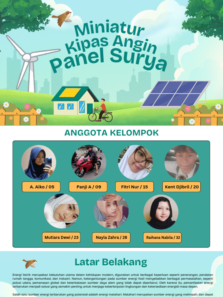 Miniatur Panel Surya untuk Edukasi | PDF