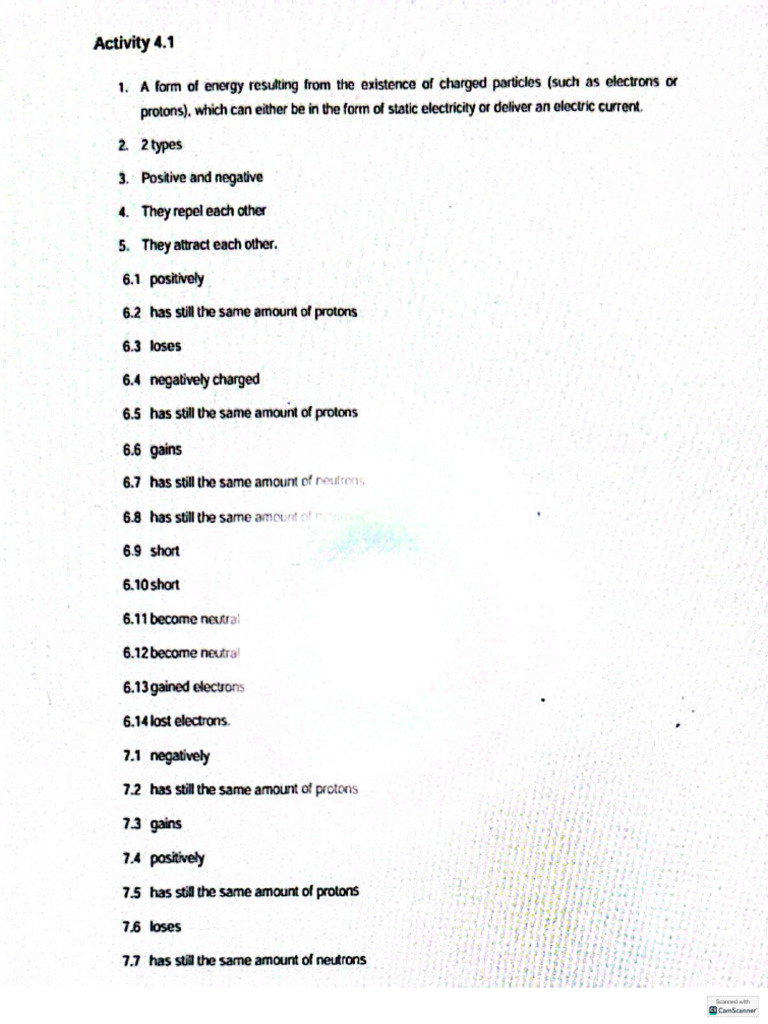 Module 4 Activities Corrections | PDF