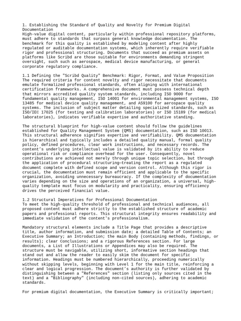 Premium Digital Documentation Standards | PDF | Quality Management ...