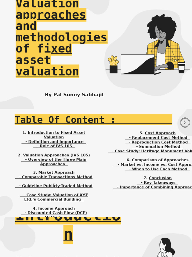 Valuation Approaches and Methodologies of Fixed Asset Valuation As Per International Valuation ...