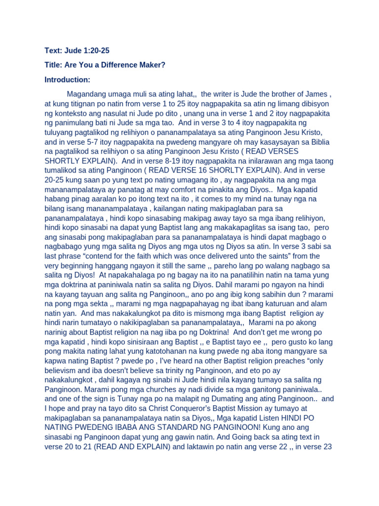 Difference Maker | PDF