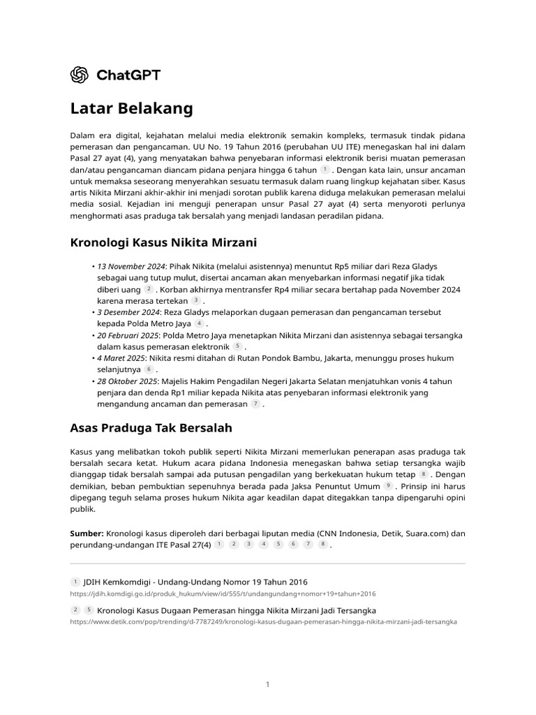 Latar Belakang | PDF
