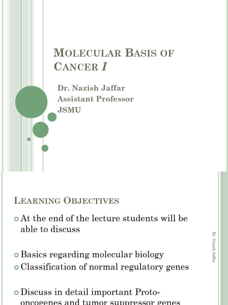 Molecular Basis of Cancer I | PDF | Oncogene | Cancer