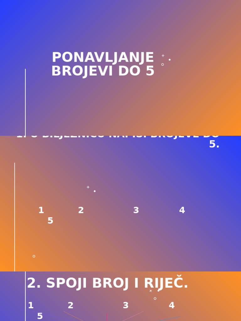 Brojevi Do 5 - Ponavljanje | PDF