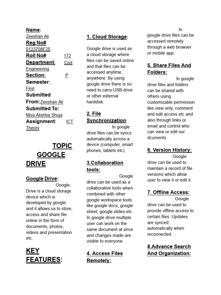 ICT Theory Assignment 1-1 | PDF | Computer File | Computing