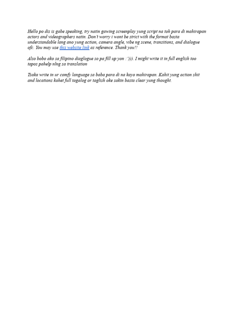 Script Ni Ama | PDF