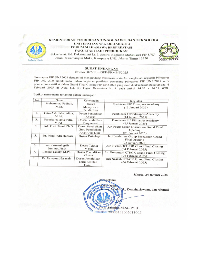 Surat Undangan | PDF